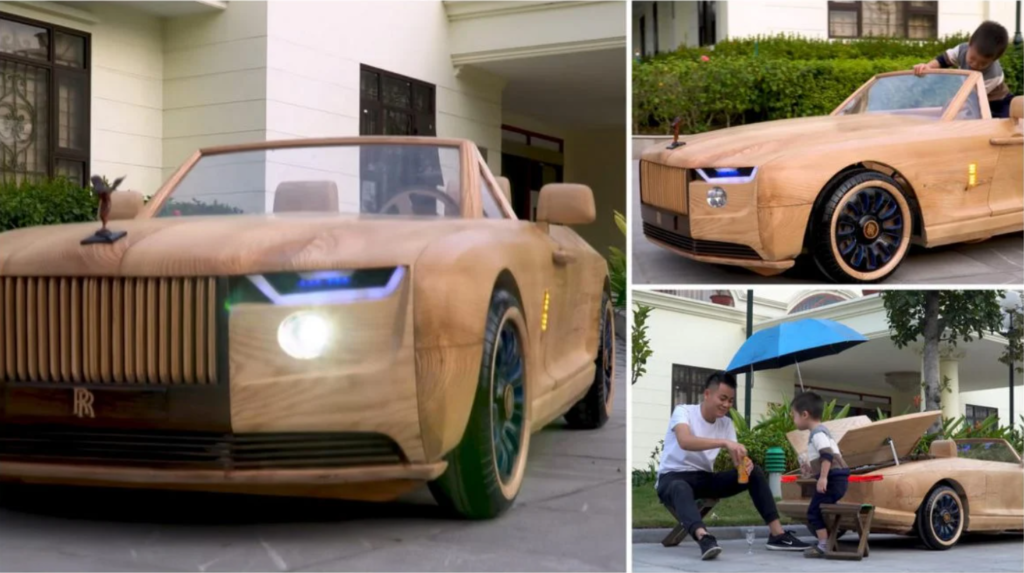 Ce papa fabrique pour son fils une version miniature en bois d'une ...